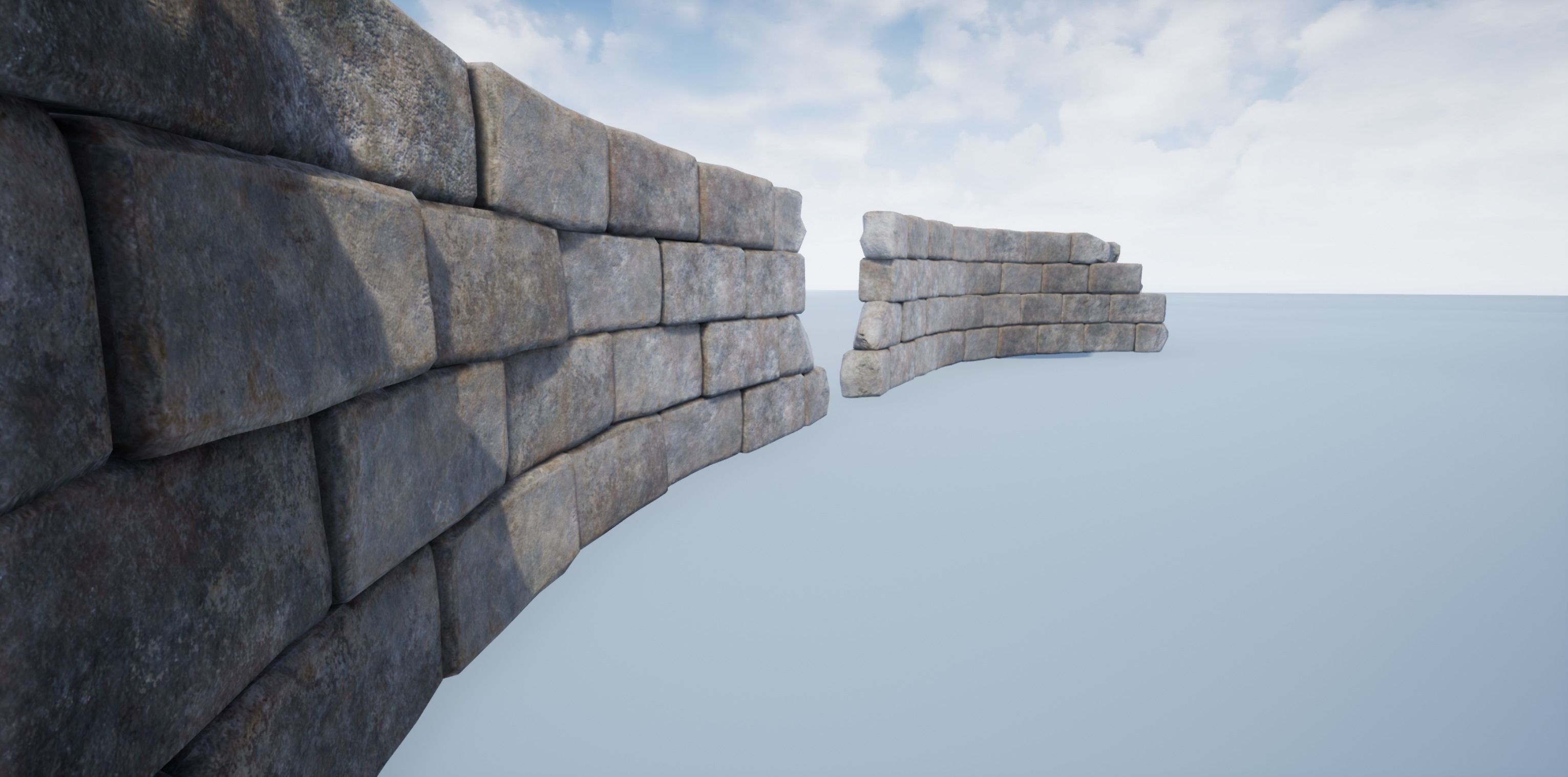 3D model PBR Stone bricks low poly VR / AR / low-poly | CGTrader