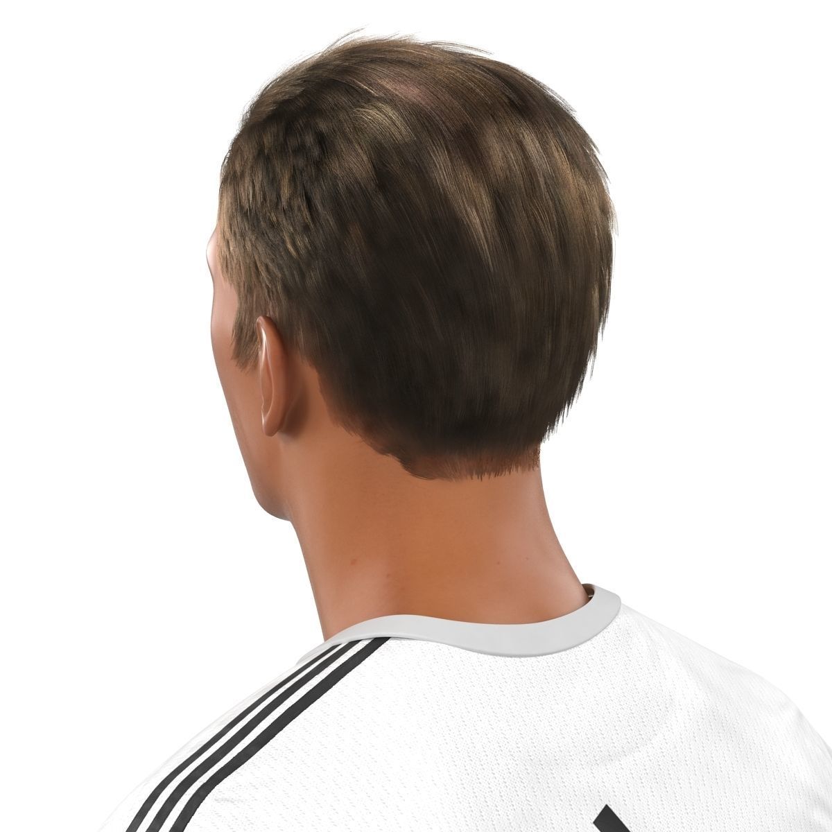Soccer Player Real Madrid with Hair 3D model | CGTrader