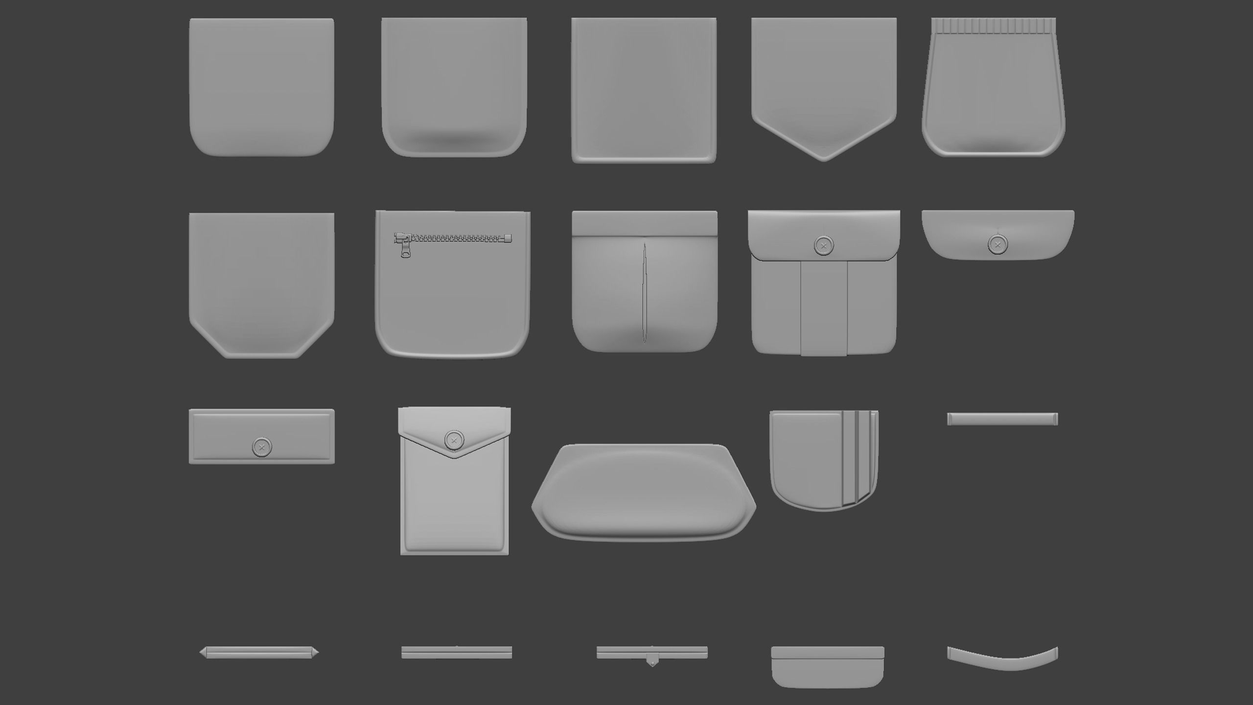 3D model Pockets VR / AR / low-poly | CGTrader
