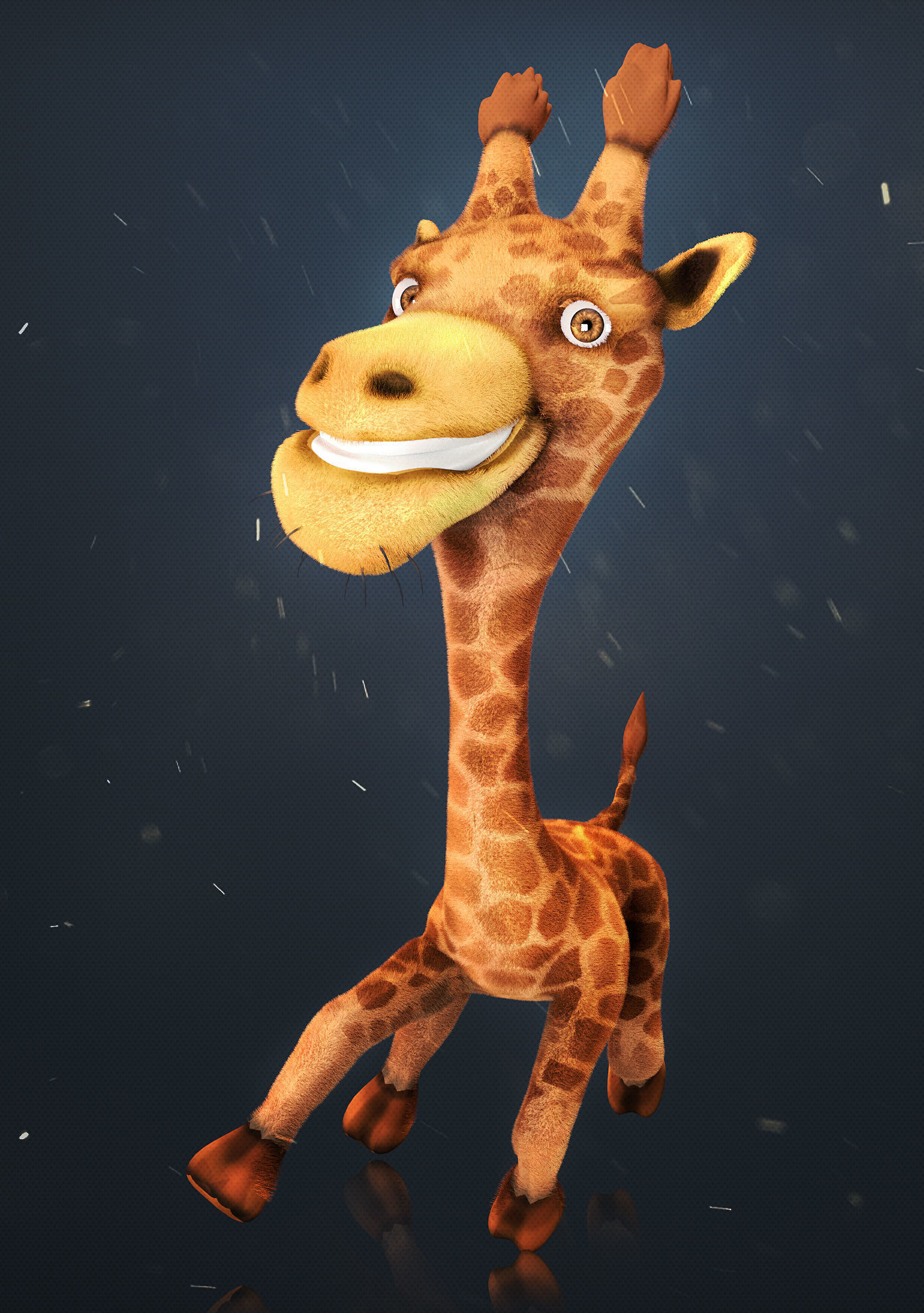 3D model Crazy Giraffe VR / AR / low-poly | CGTrader