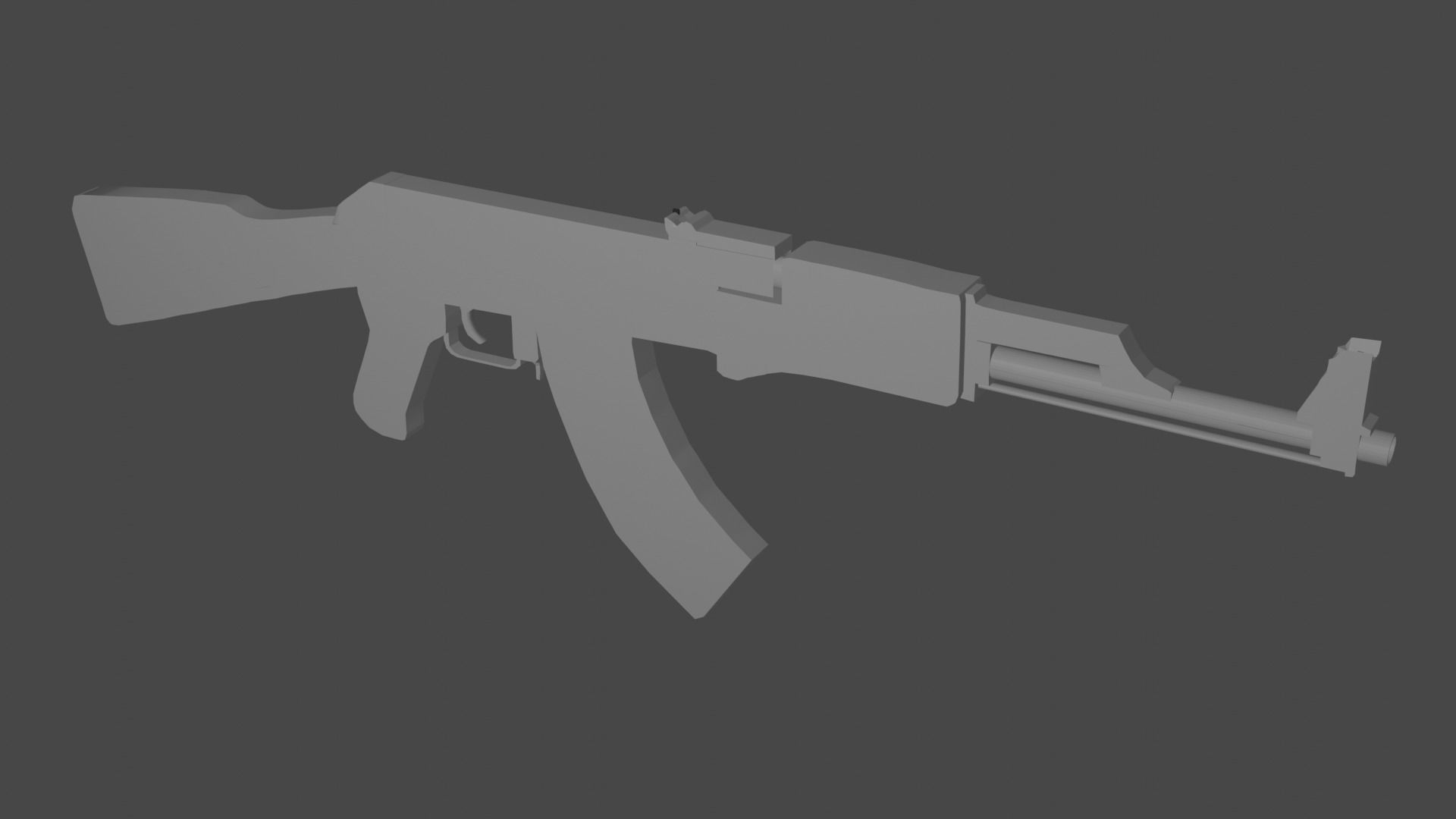 Low Poly AK-47 free VR / AR / low-poly 3D model | CGTrader