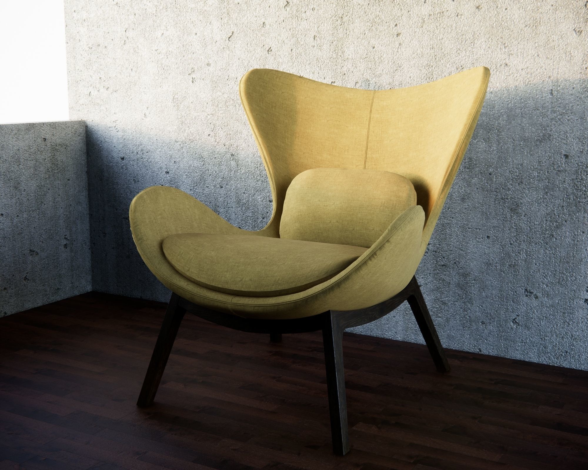 Armchair an Ottoman Family for Revit 3D model | CGTrader