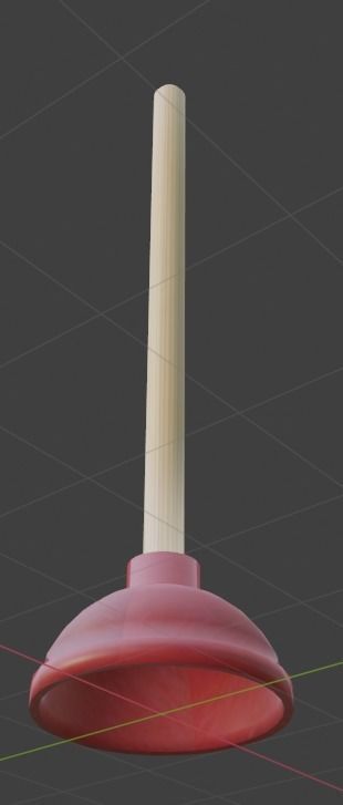 Plunger free 3D model 3D printable | CGTrader