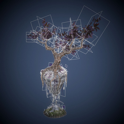 3D model Flying Tree model VR / AR / low-poly FBX TGA | CGTrader.com