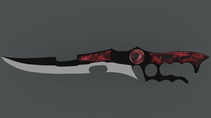 3D model Blood Moon Dagger VR / AR / low-poly | CGTrader