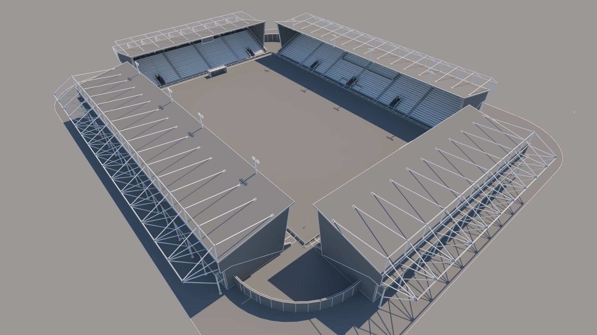 Football Stadium 3D model | CGTrader