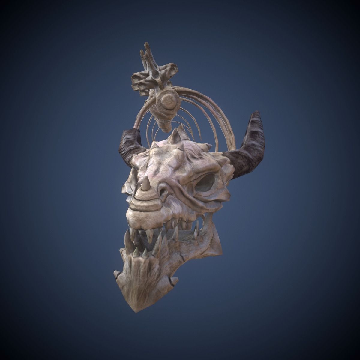 3D model Skeleton dragon VR / AR / low-poly | CGTrader