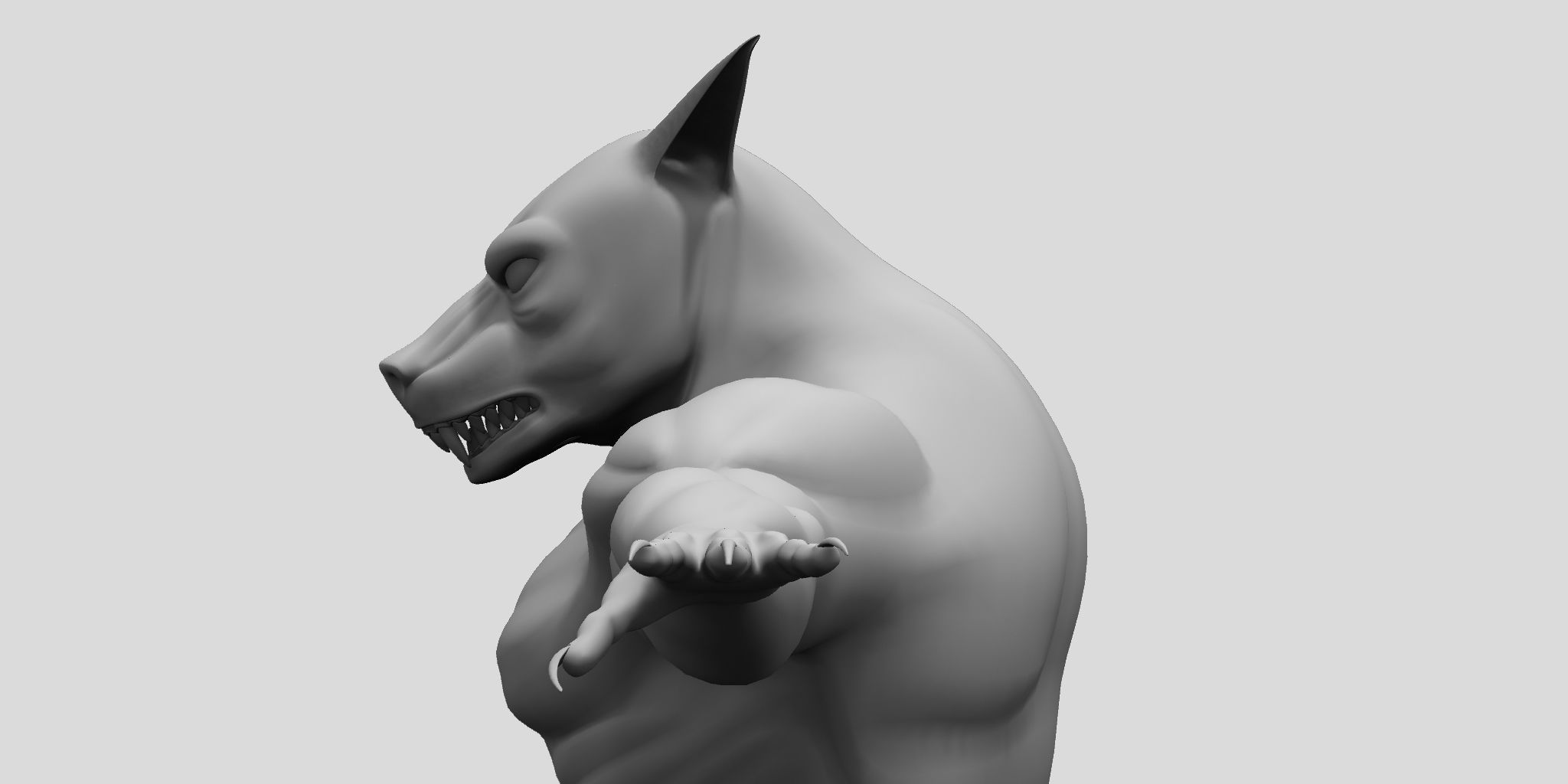 wolfman 3d model 3D model | CGTrader