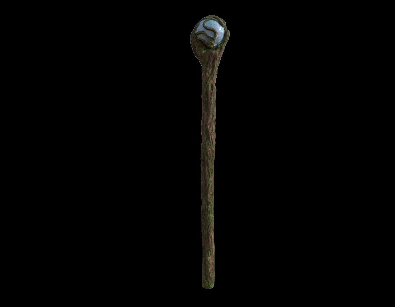 Wizard Stick 3D model | CGTrader