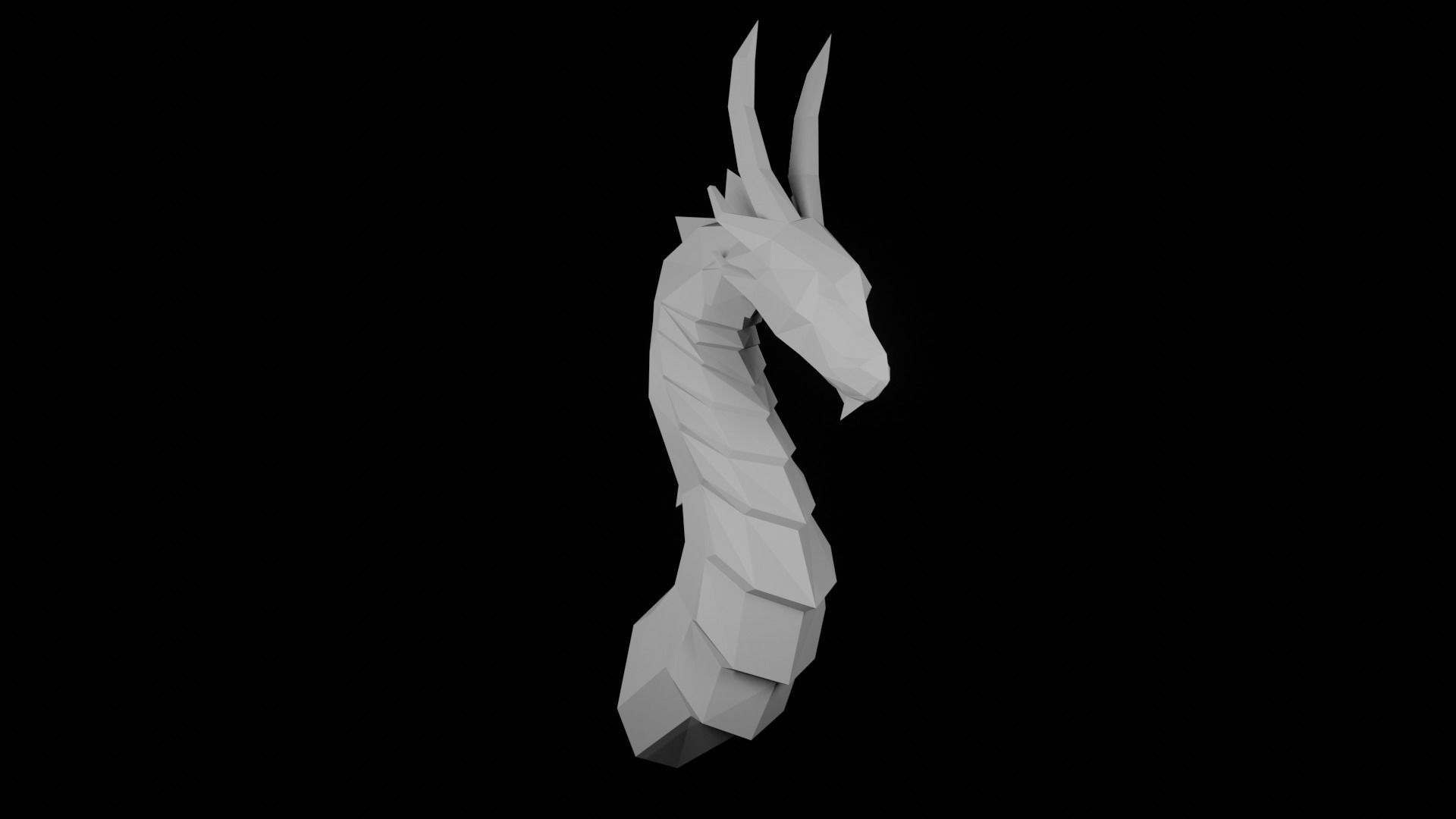 Low-poly Dragon 3D model | CGTrader