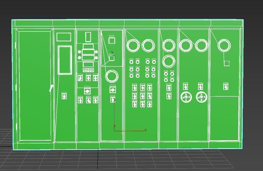 Old Abandoned Factory Control Panel 3D model | CGTrader