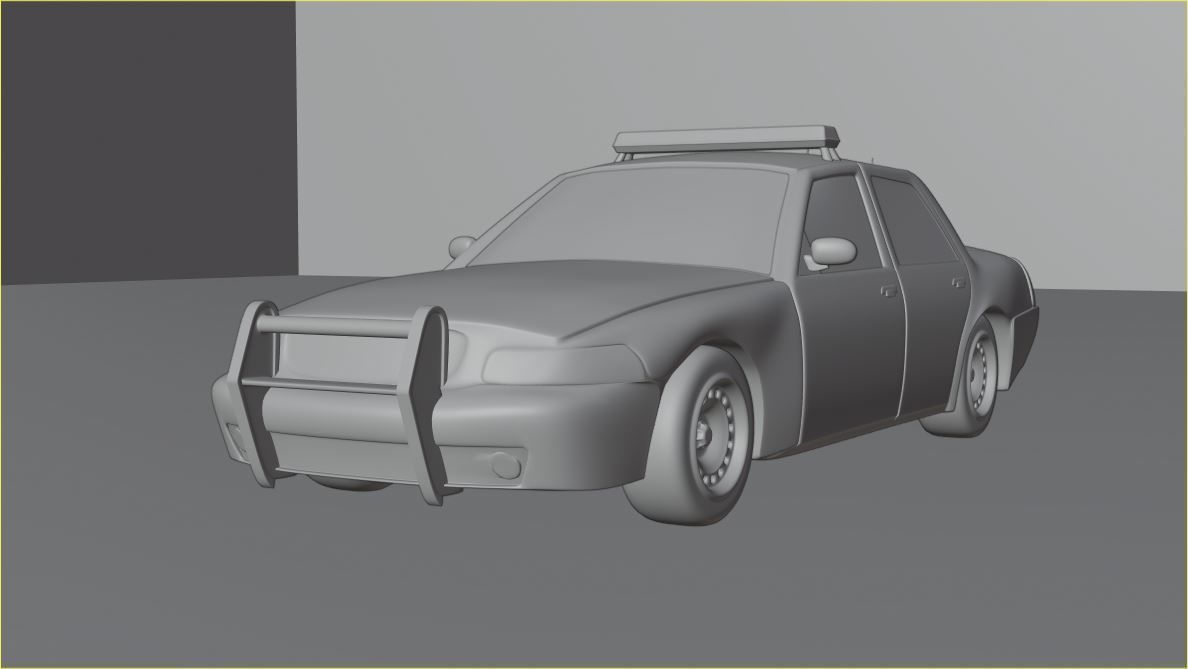 police car free VR / AR / low-poly 3D model rigged | CGTrader