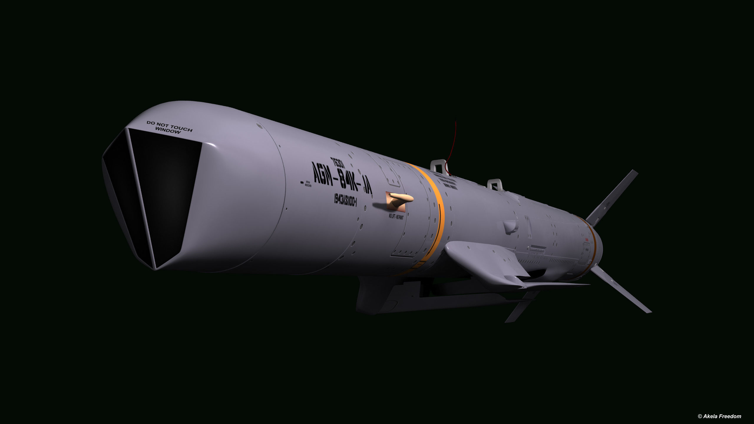AGM-84K SLAM-ER v2 3D model animated | CGTrader
