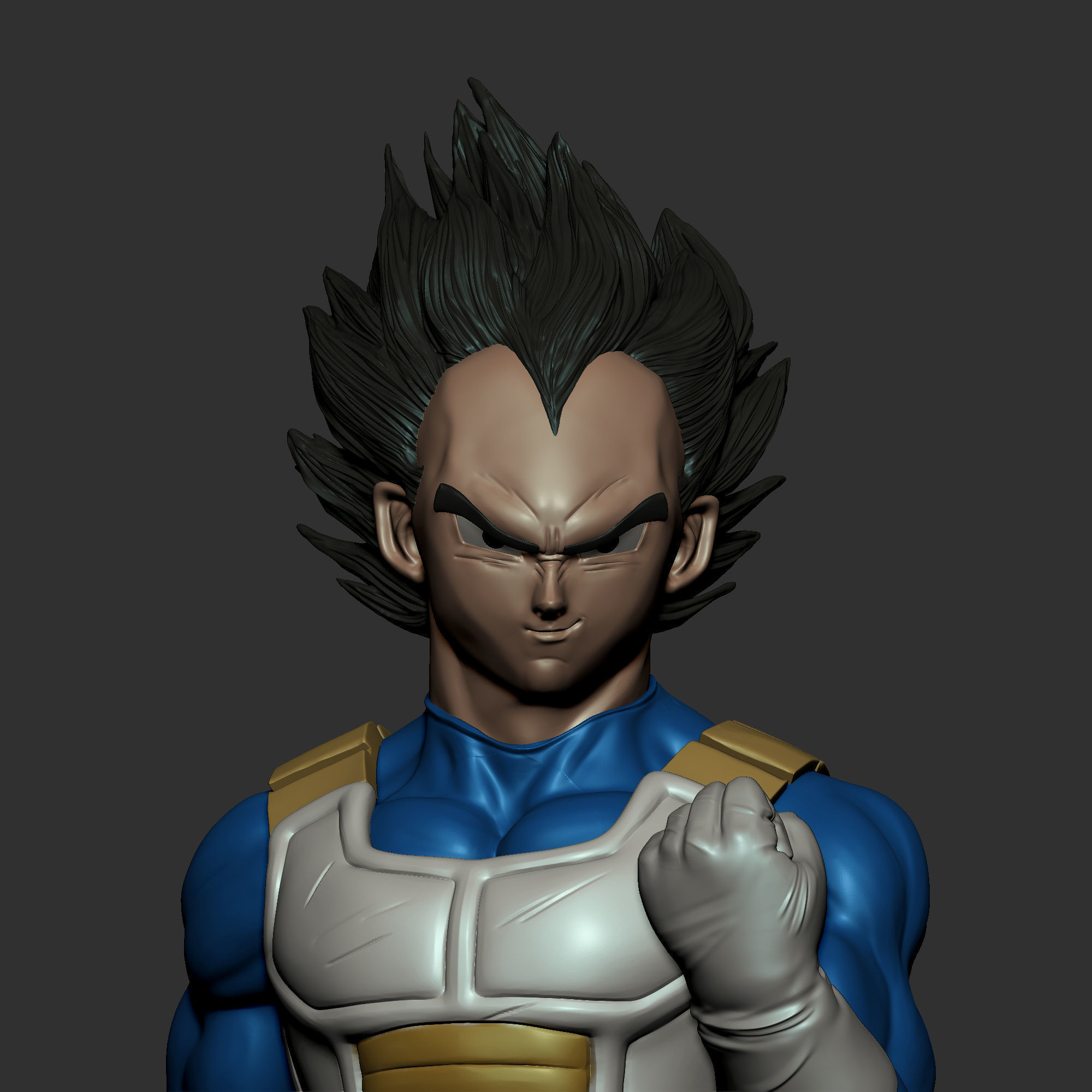 Vegeta 3D model 3D printable | CGTrader