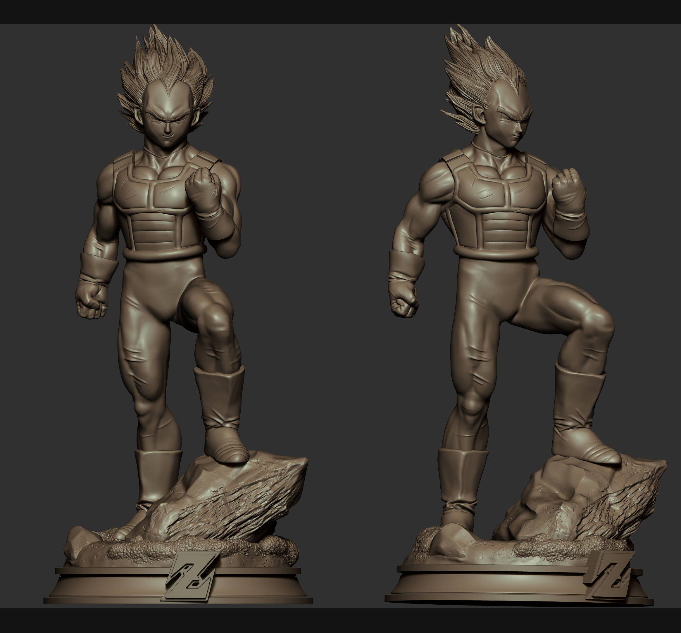 Vegeta 3D model 3D printable | CGTrader