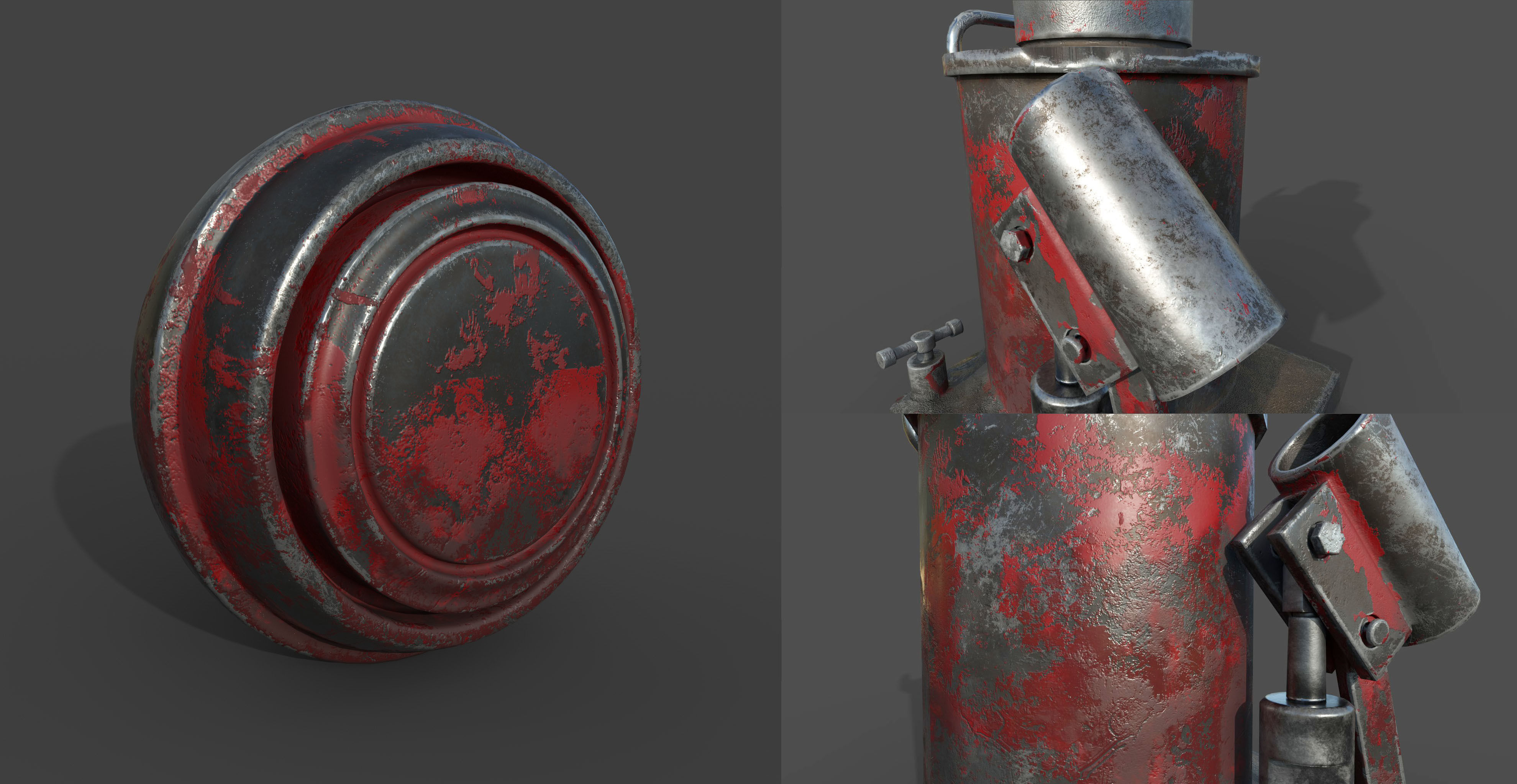 Texture Metal Paint Material VR / AR / low-poly | CGTrader