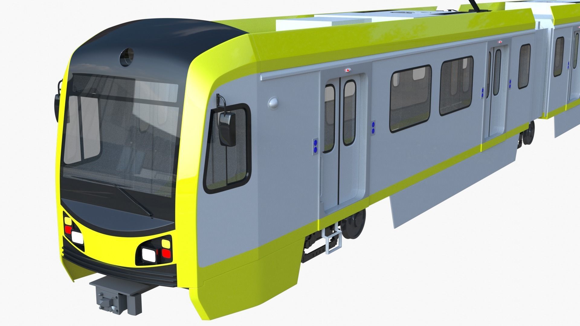 LA metro train 3D model | CGTrader