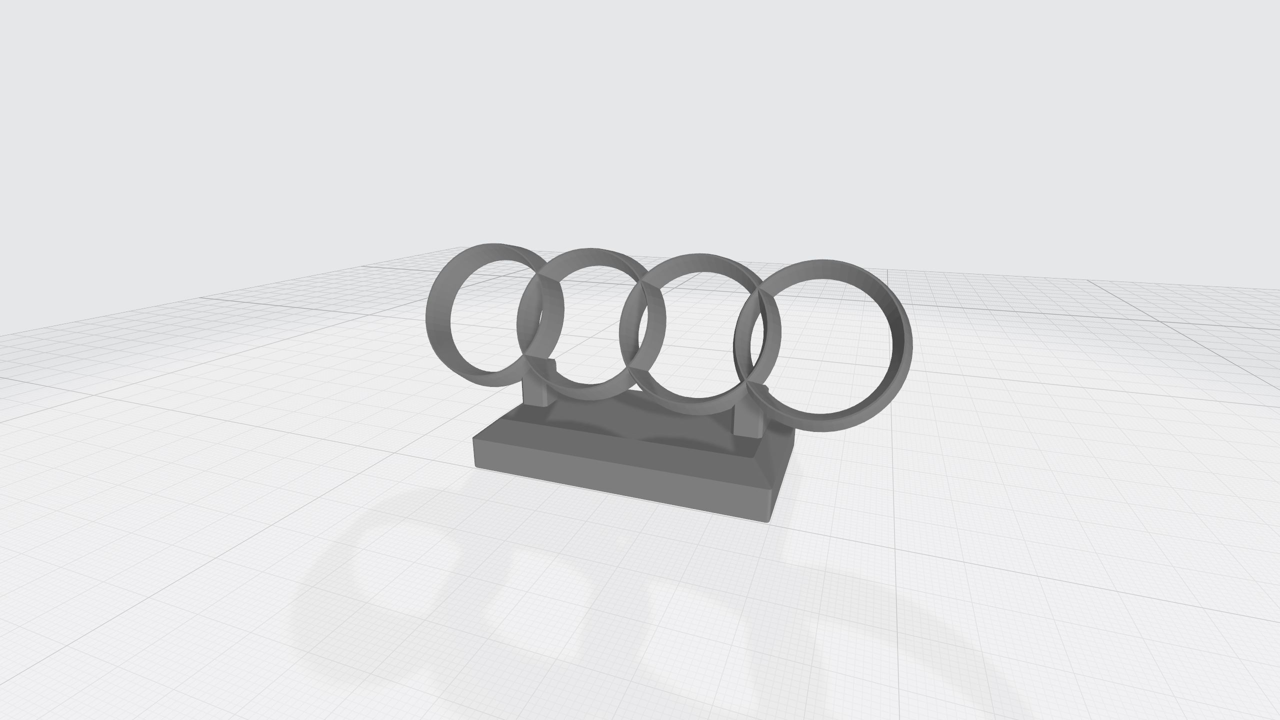 AUDI LOGO 3D model 3D printable | CGTrader