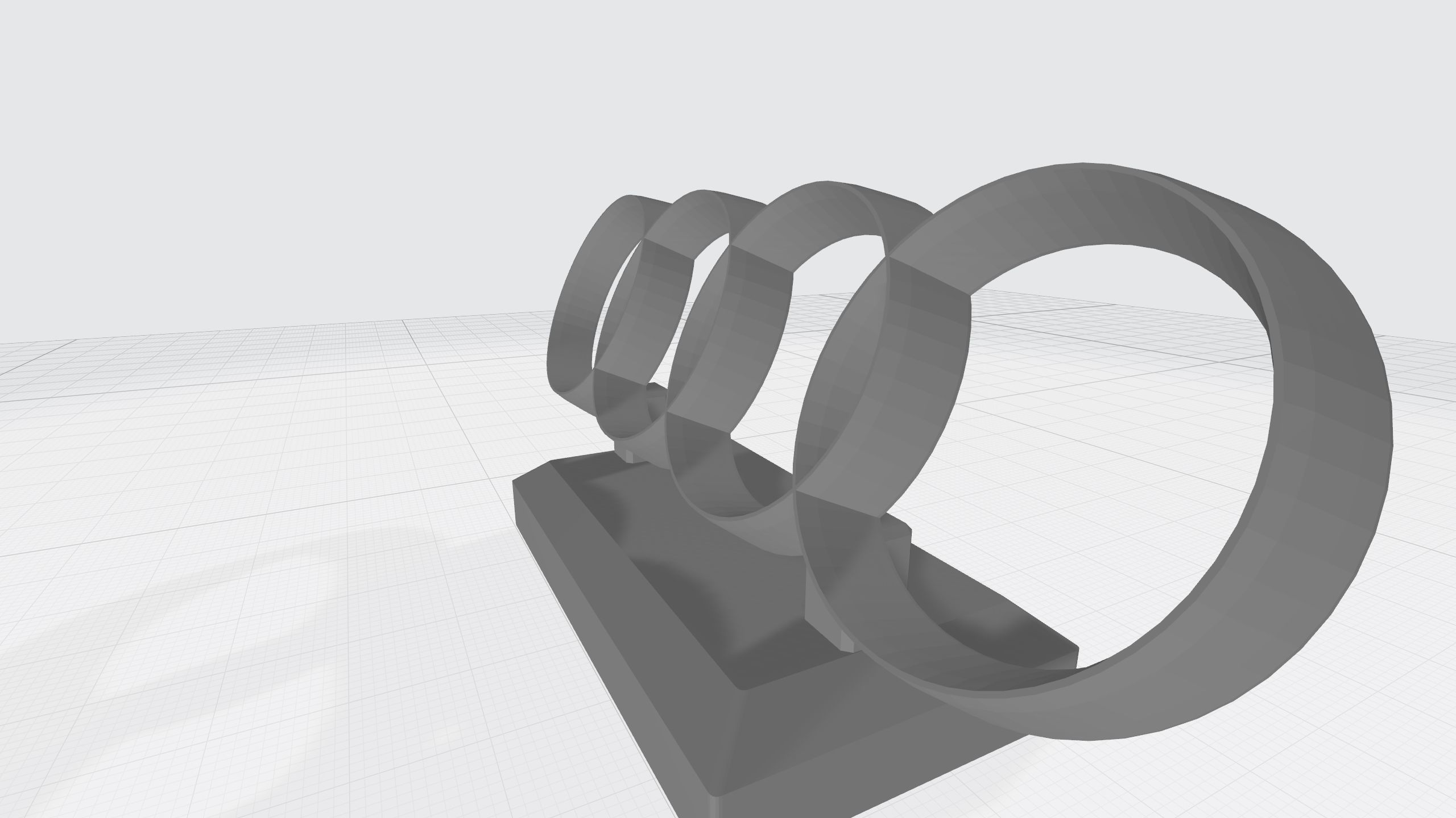 AUDI LOGO 3D model 3D printable | CGTrader