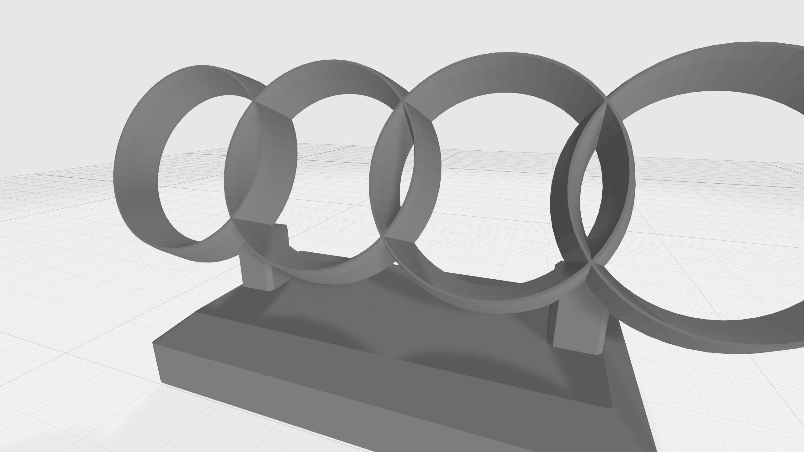 AUDI LOGO 3D model 3D printable | CGTrader
