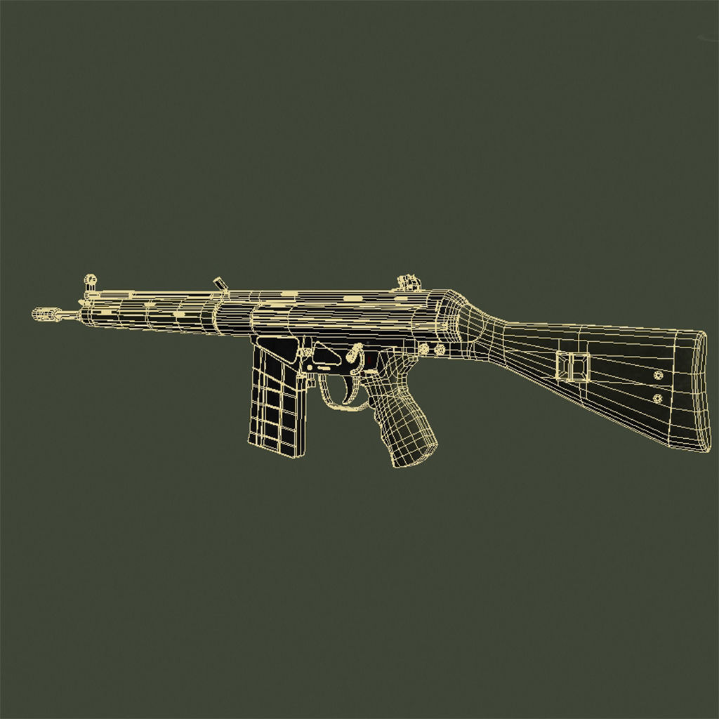 3D model G3 machine gun VR / AR / low-poly | CGTrader