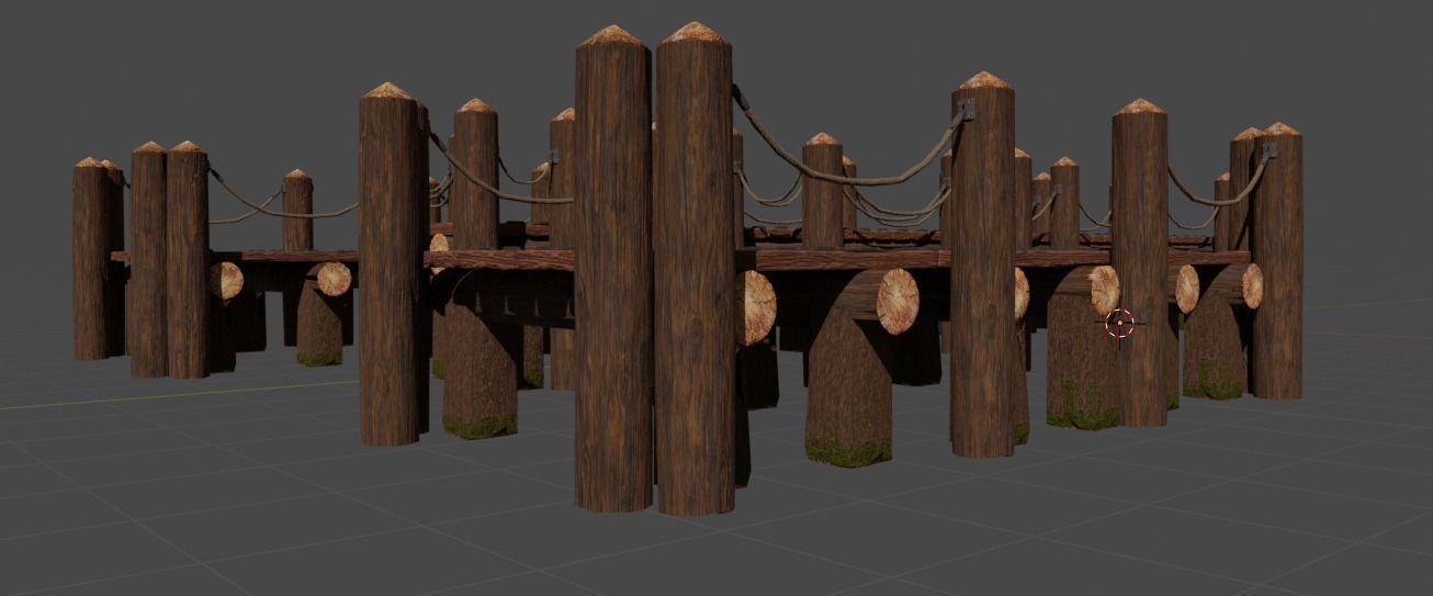 3D model Wooden pier VR / AR / low-poly | CGTrader