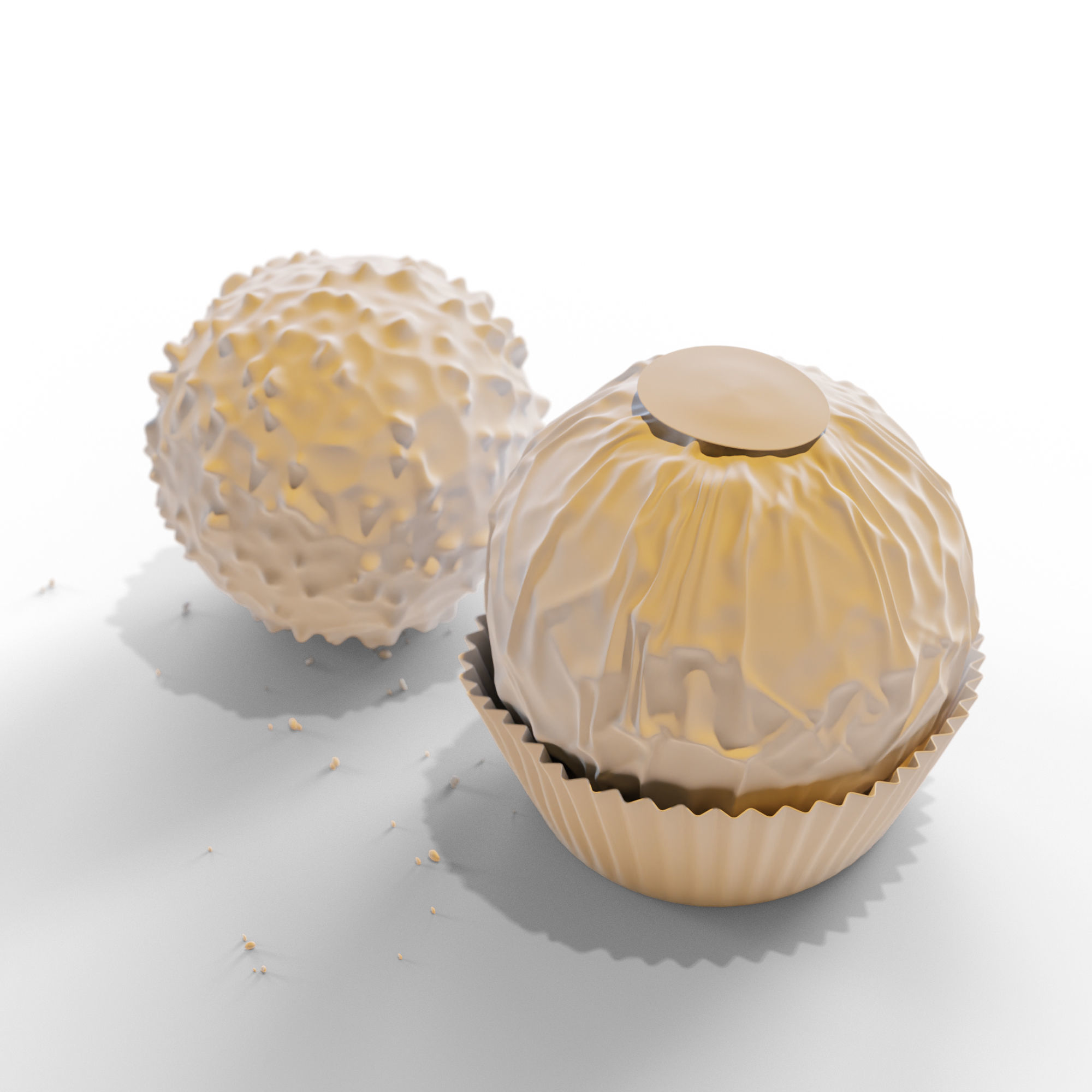 Ferrero Chocolate with Package 3D model | CGTrader