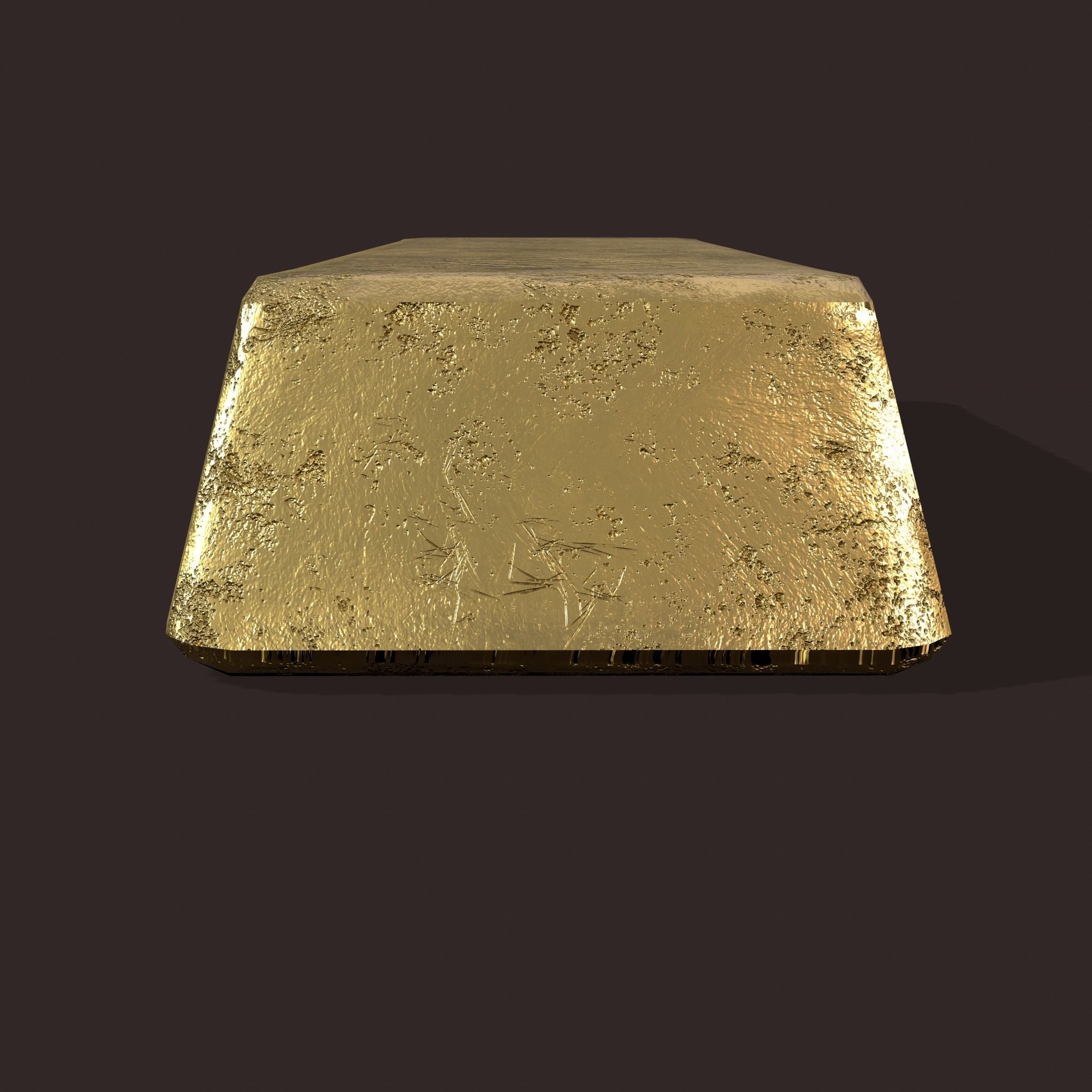 3D model Gold Ingot Large VR / AR / low-poly | CGTrader