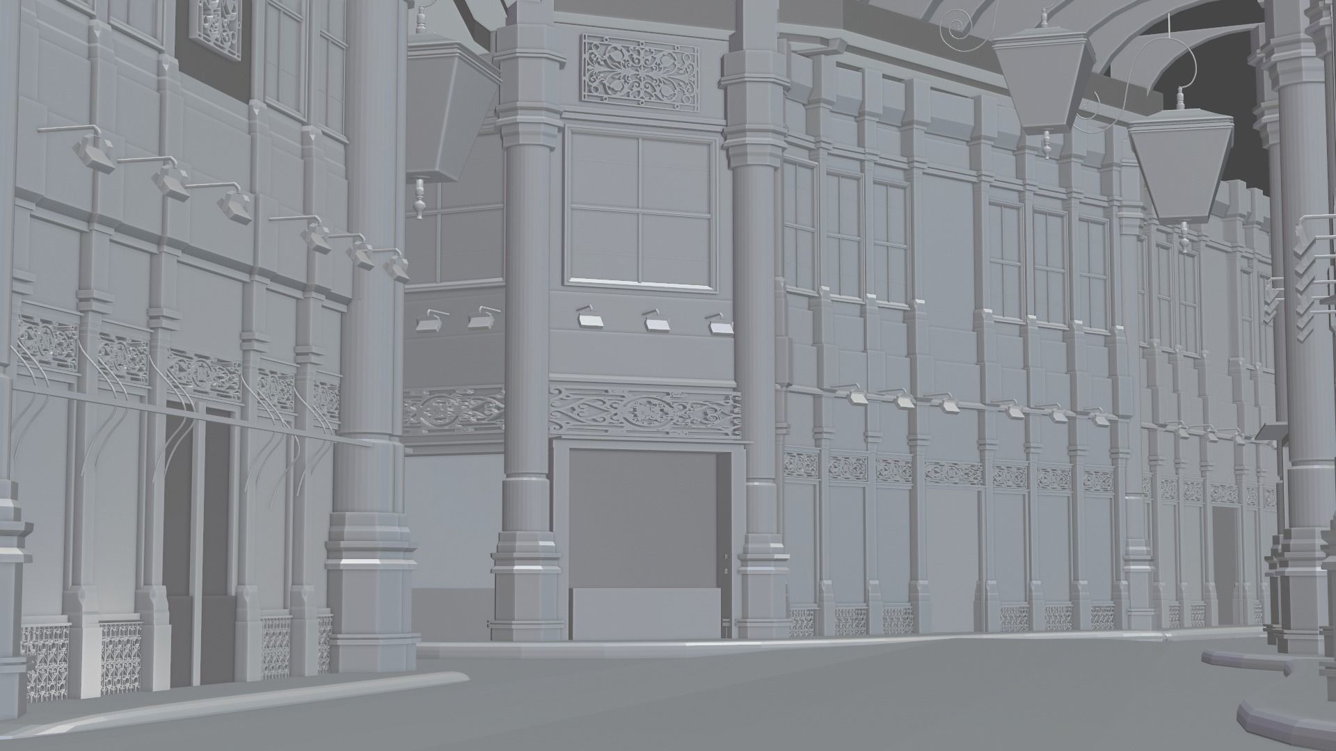 3D model london street VR / AR / low-poly | CGTrader