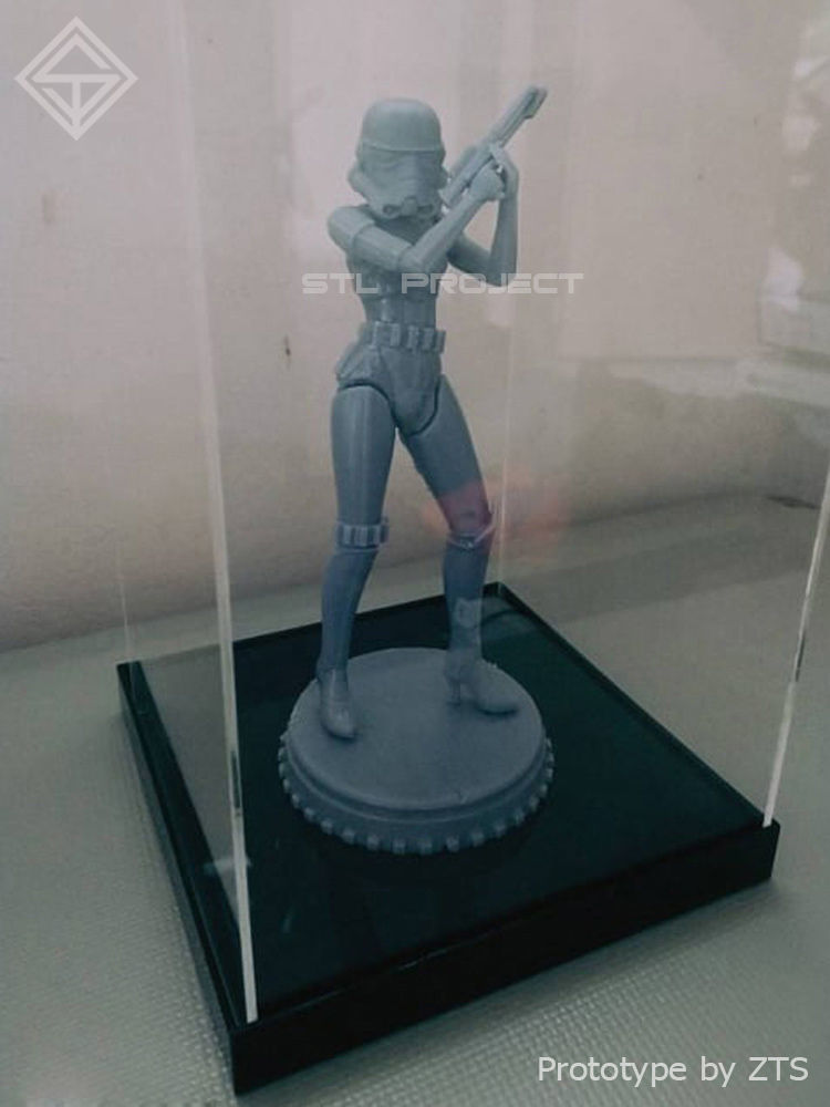 Trooper Female Suit 3D model 3D printable | CGTrader