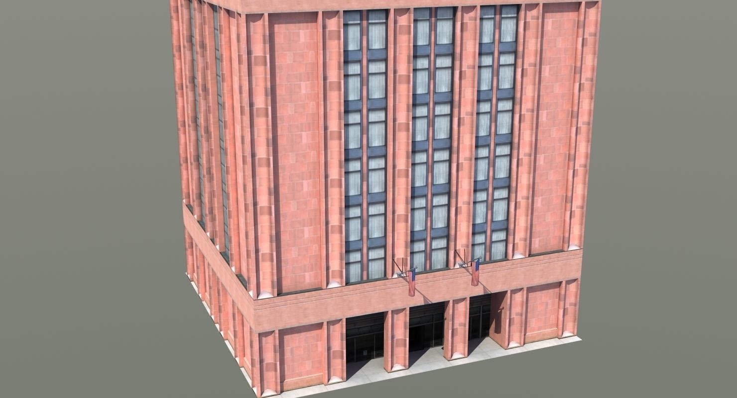 3D model Office Library Building VR / AR / low-poly | CGTrader