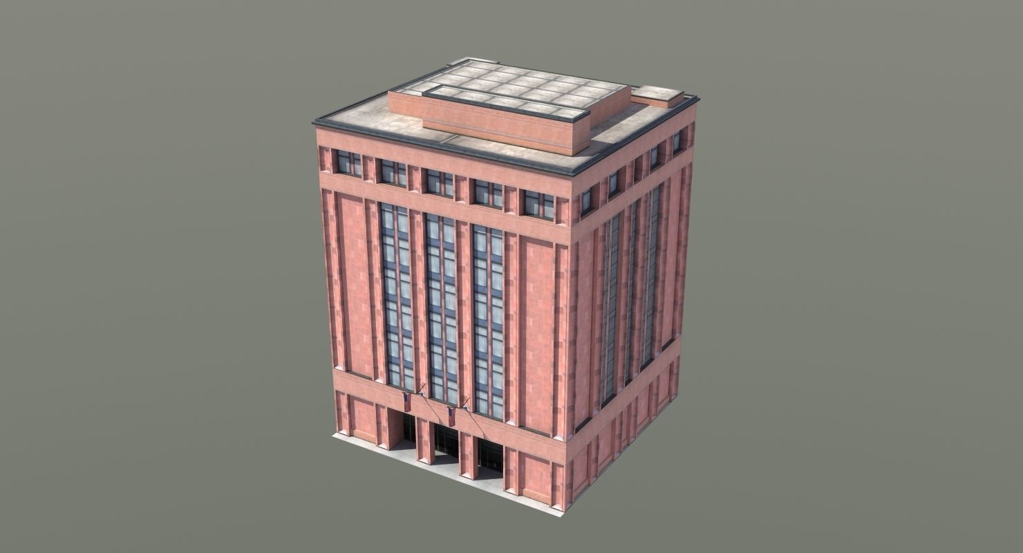 3D model Office Library Building VR / AR / low-poly | CGTrader