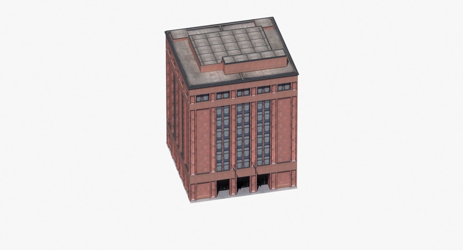 3D model Office Library Building VR / AR / low-poly | CGTrader