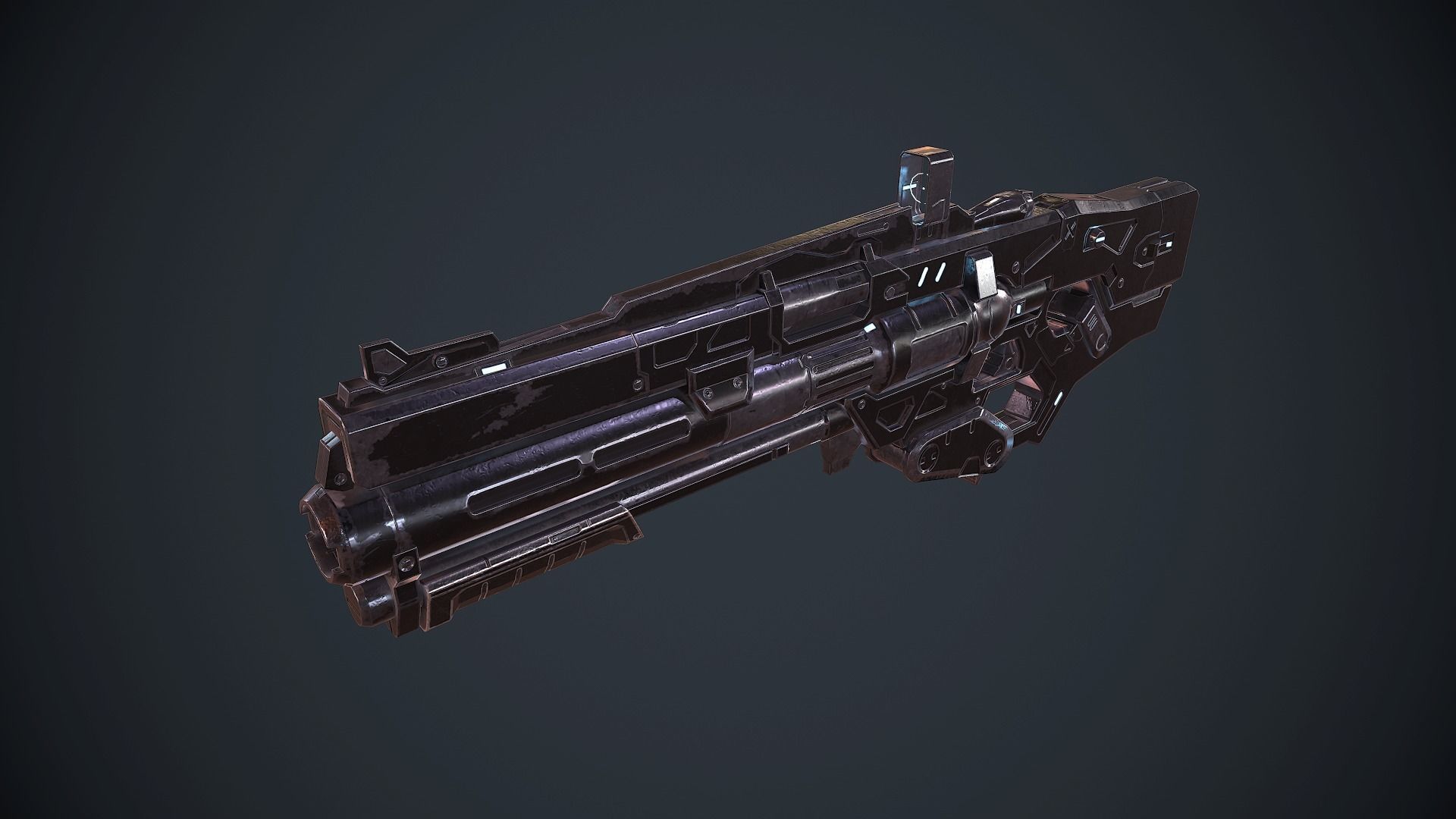 3D asset low-poly Low poly GUN | CGTrader