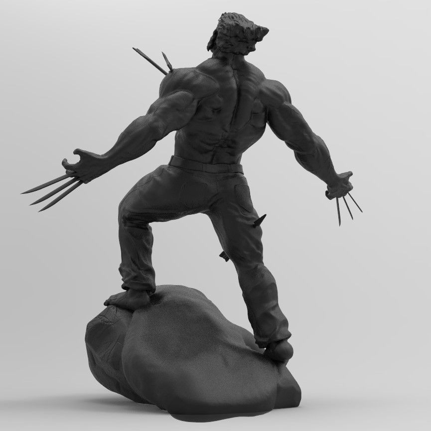 WOLVERINE STATUE 3D model 3D printable | CGTrader