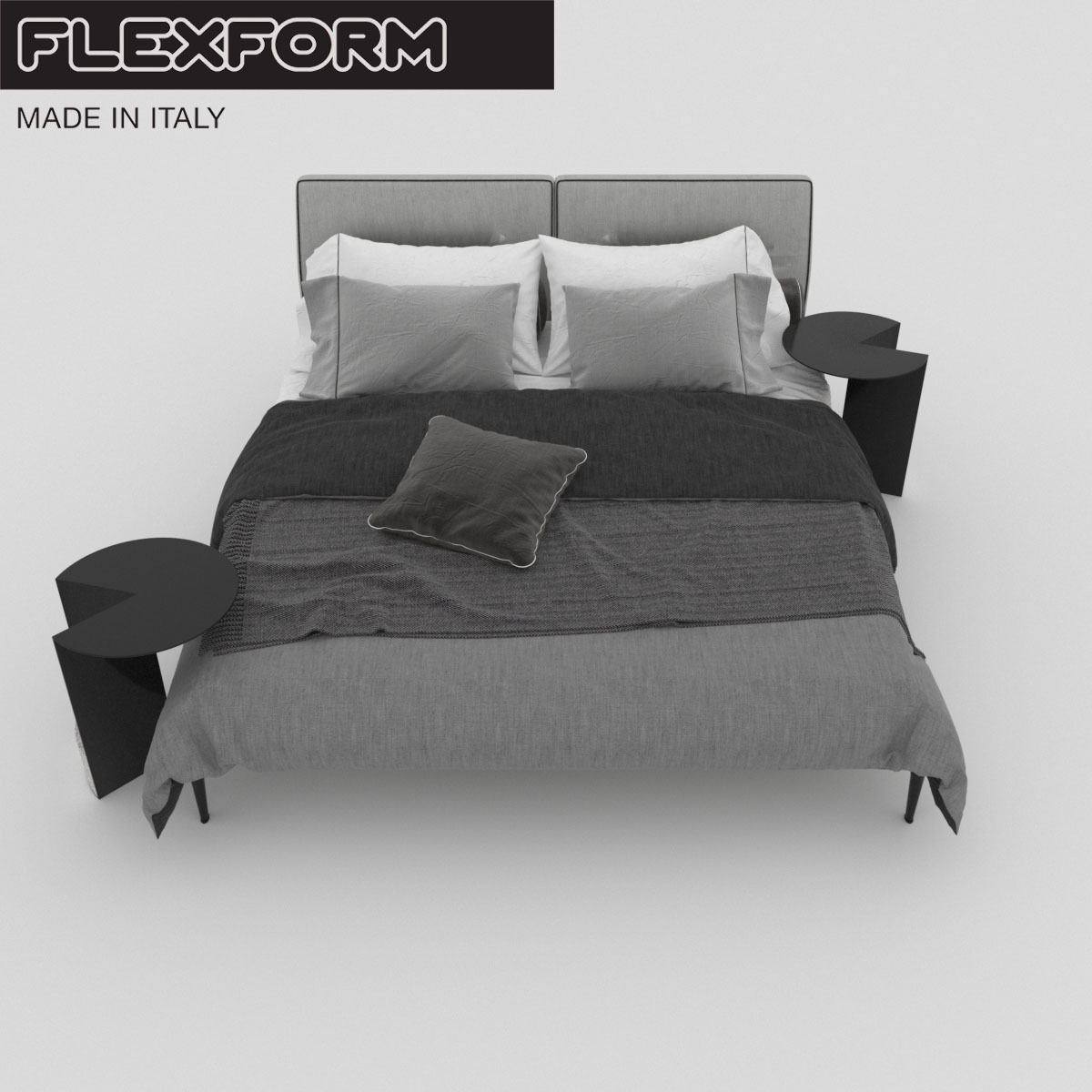 Bed Flexform Adda 3D model | CGTrader