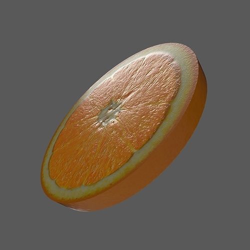 3D model Orange Thin Slice VR / AR / low-poly | CGTrader