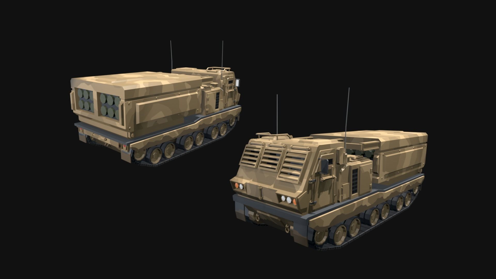 3D model Low Poly Military Vehicles VR / AR / low-poly | CGTrader