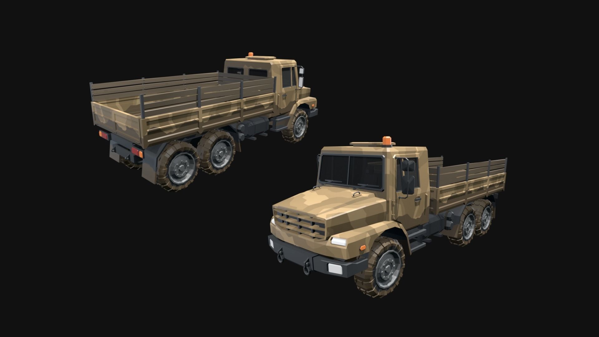 3D model Low Poly - Military Vehicles VR / AR / low-poly | CGTrader