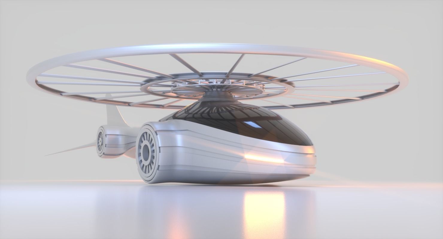 Futuristic Drone A 1 3D model | CGTrader