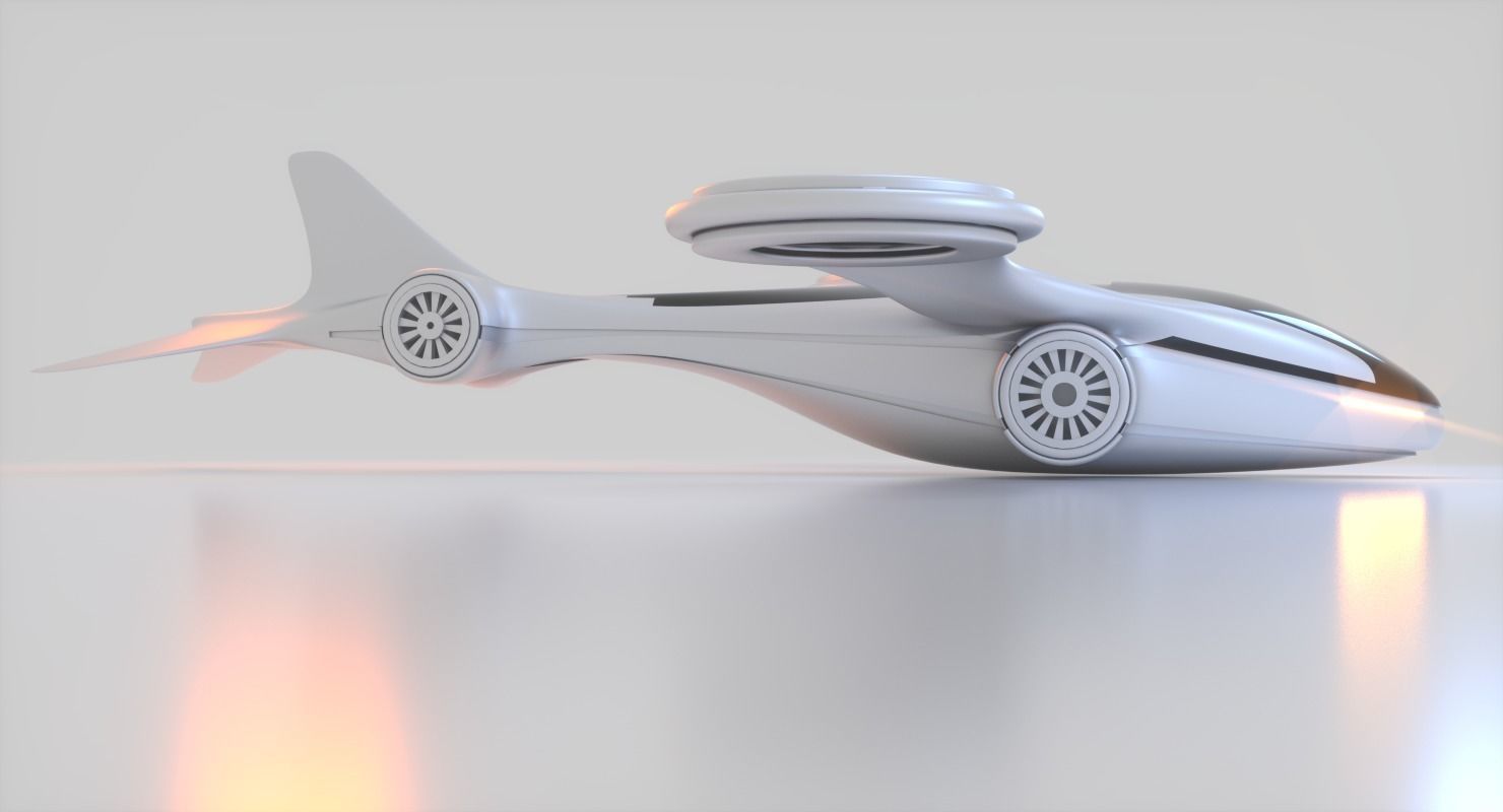 Futuristic Drone B 1 3D model | CGTrader