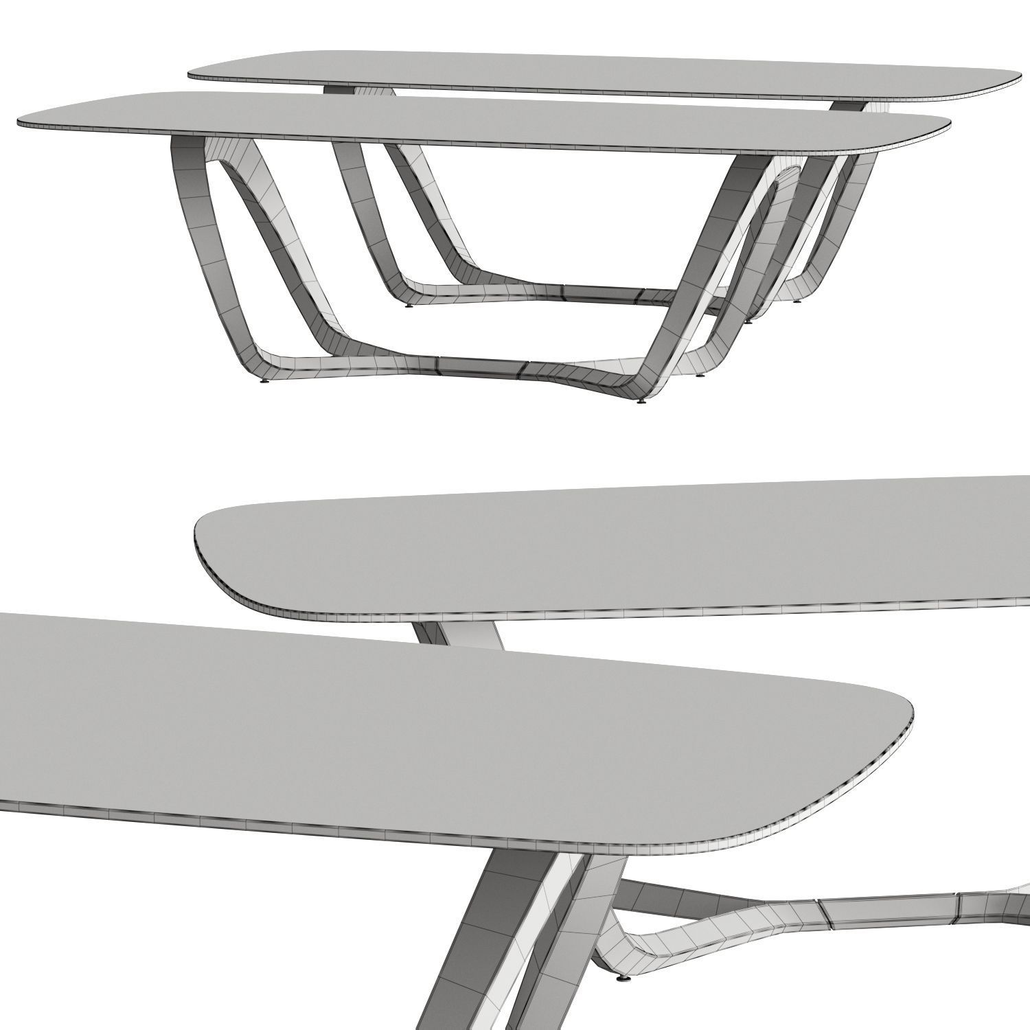 Reflex Angelo Segno 72 Dining Table 3D model | CGTrader