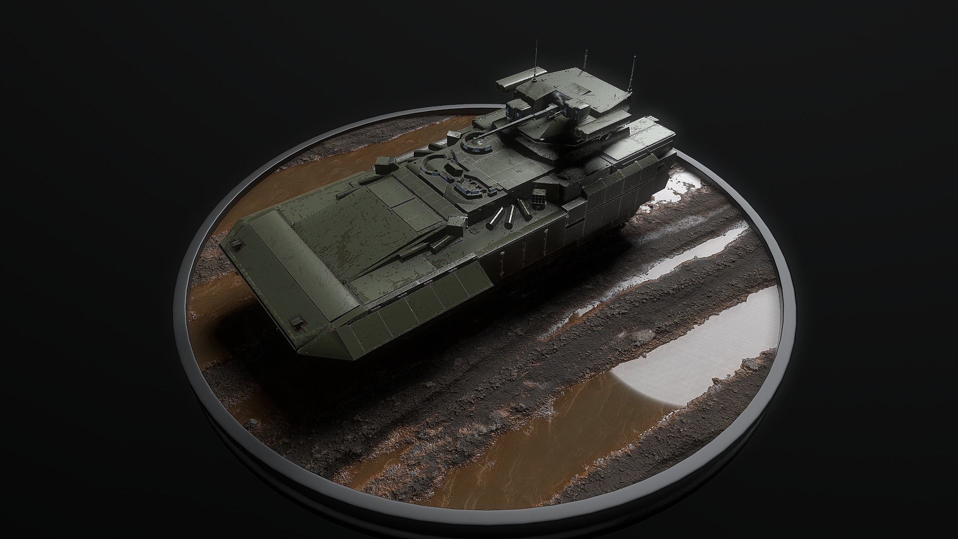 3D model Russian T15 infantry fighting vehicle VR / AR / low-poly ...