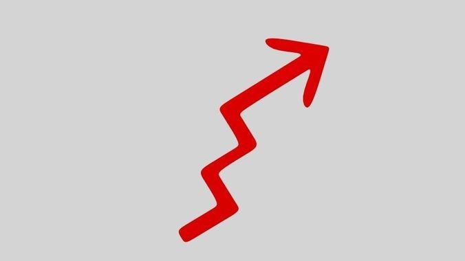 3D model Arrow Graph VR / AR / low-poly | CGTrader