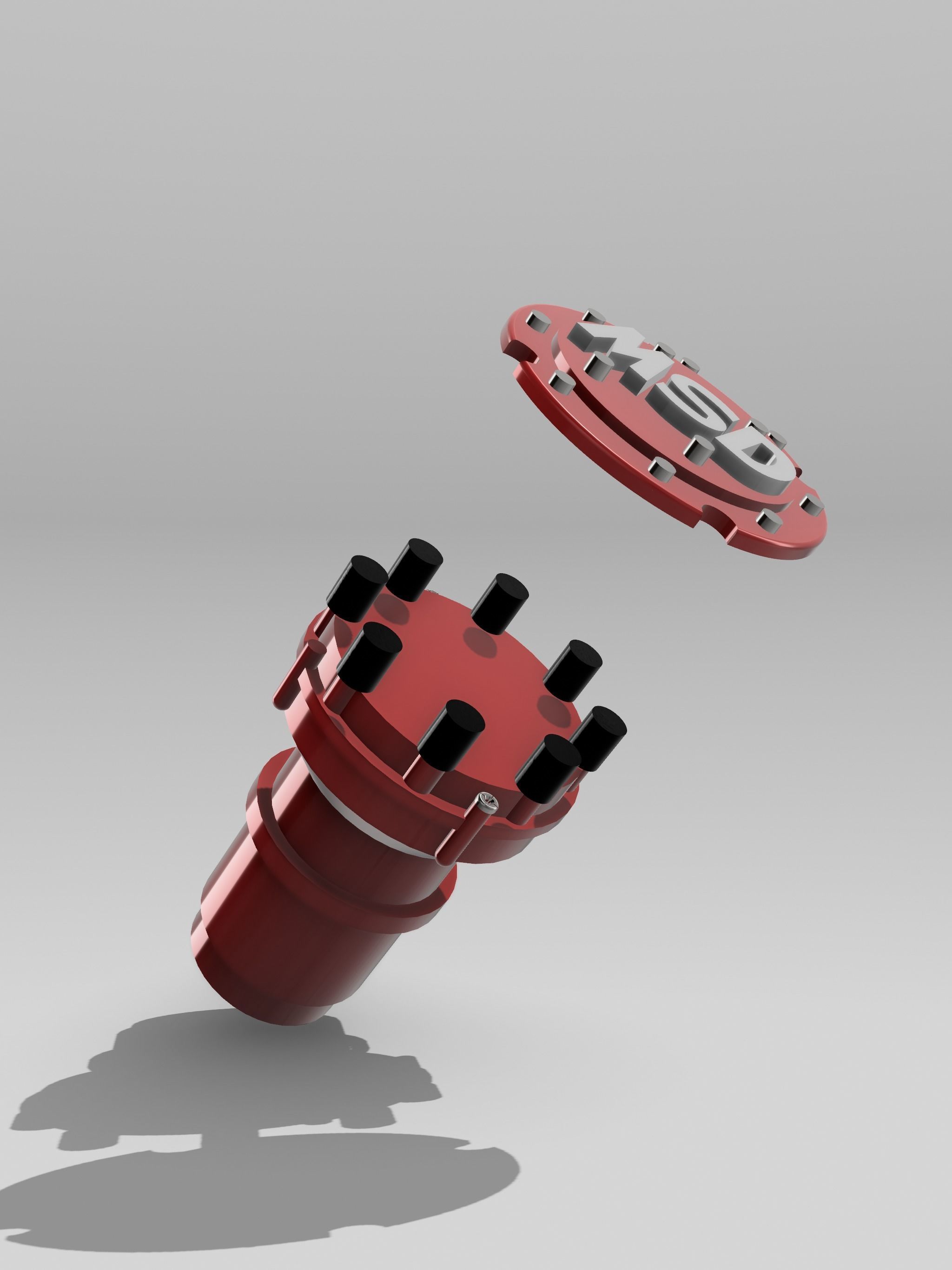 MSD ProMag Magneto Distributor Easy Wiring for scale model 3D model 3D ...