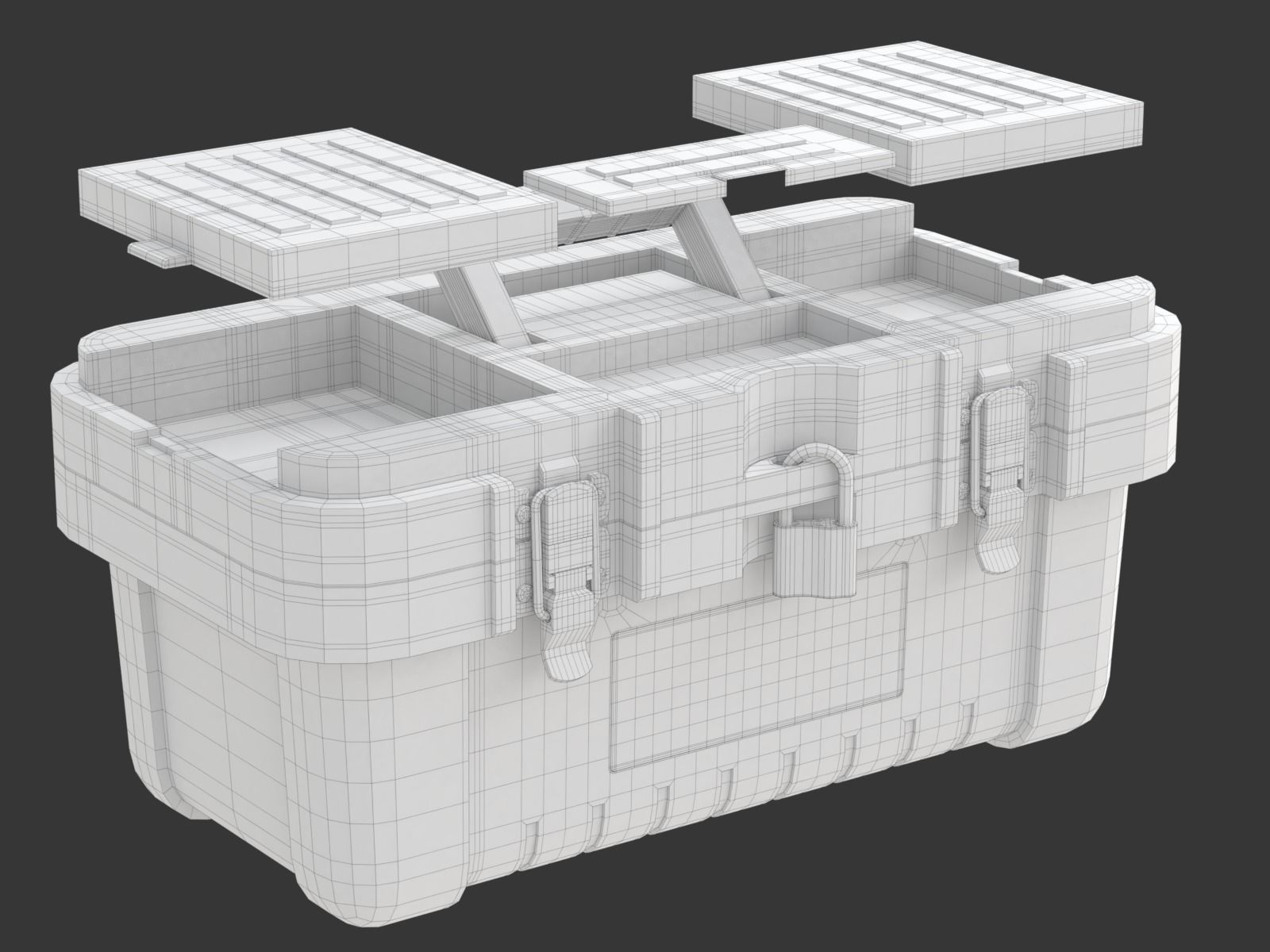 Plastic Toolbox 3D model | CGTrader