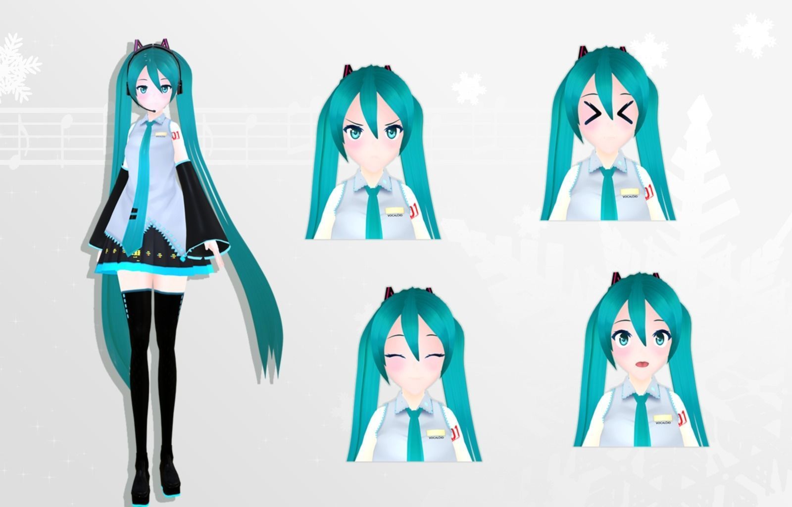 3D model Hatsune Miku 3d model VR / AR / low-poly | CGTrader