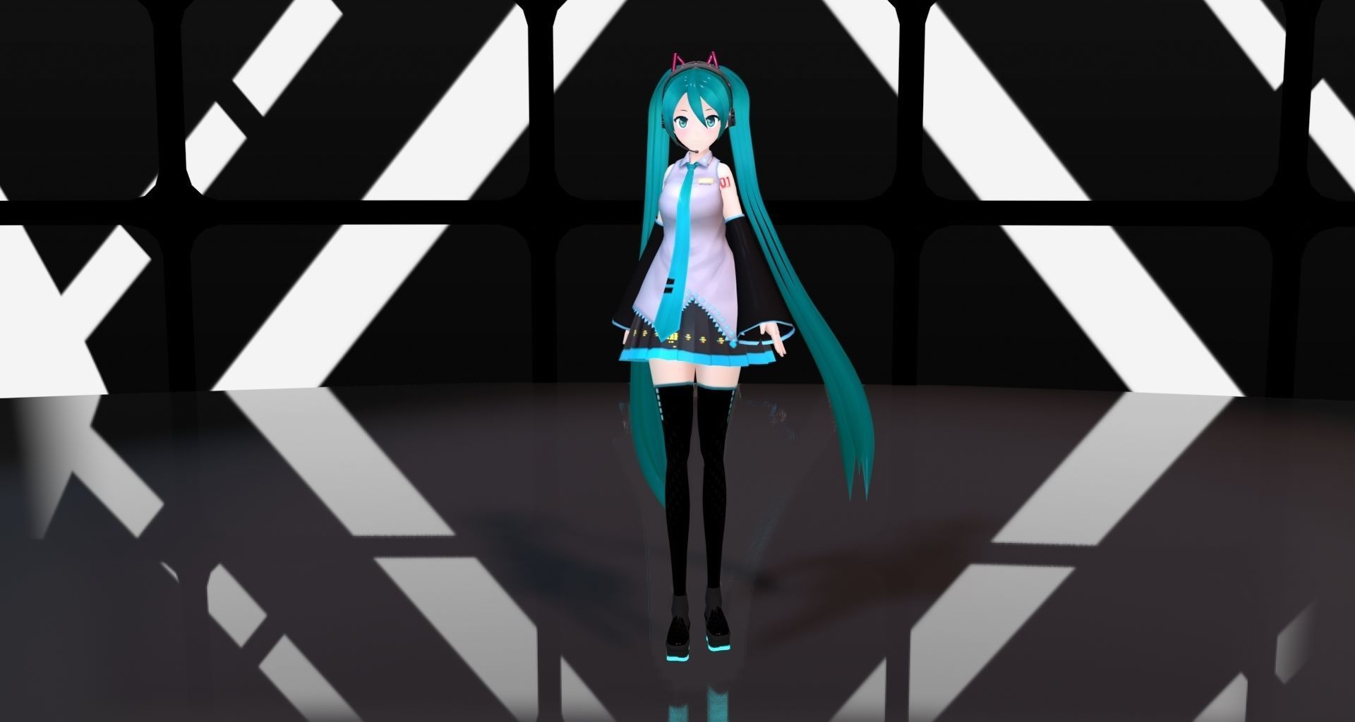 3D model Hatsune Miku 3d model VR / AR / low-poly | CGTrader