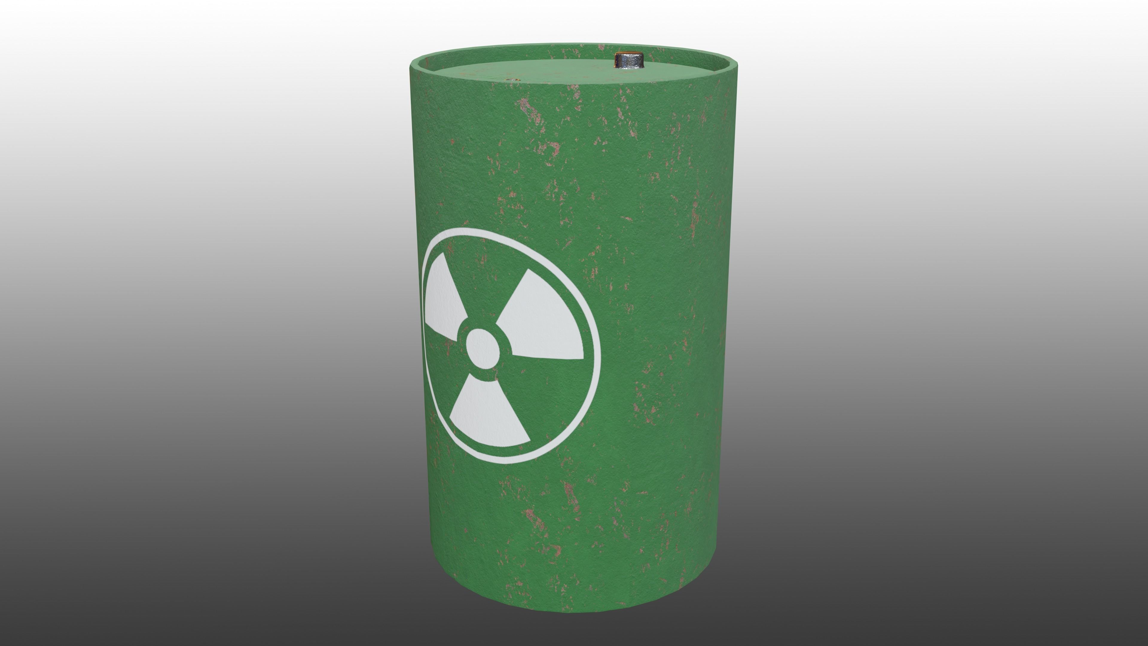 3D model Rusty Radiation Waste Barrel VR / AR / low-poly | CGTrader