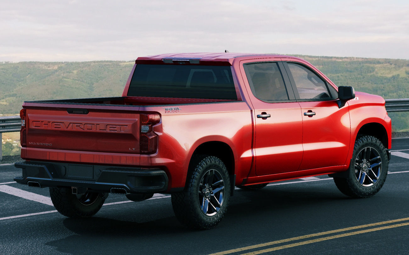 Silverado Trail Boss 2020 and Custom Trail Boss 3D model | CGTrader